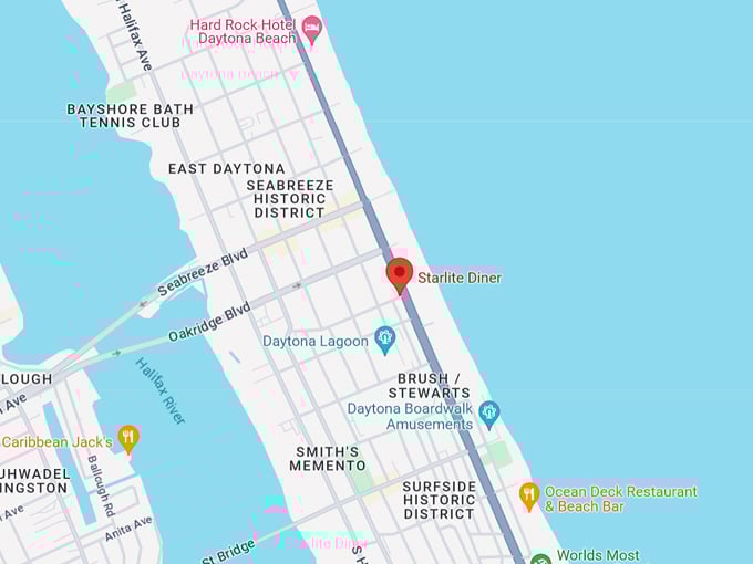 StarLite Diner 10 Map