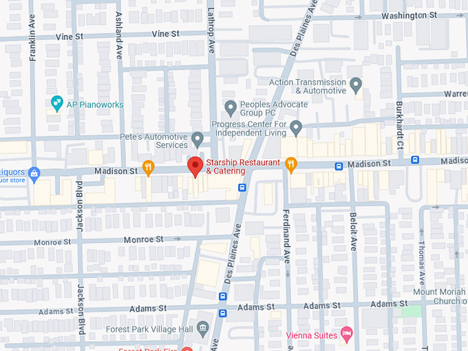 Starship Restaurant & Catering 10 Map