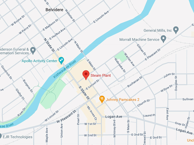 steam plant family restaurant 10 map