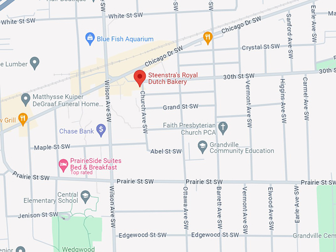 steenstra's royal dutch bakery 10 map