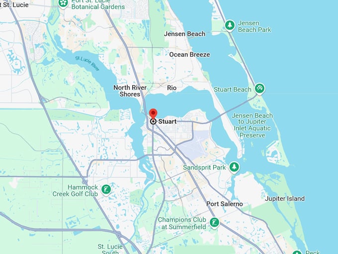 stuart, fl 10 map
