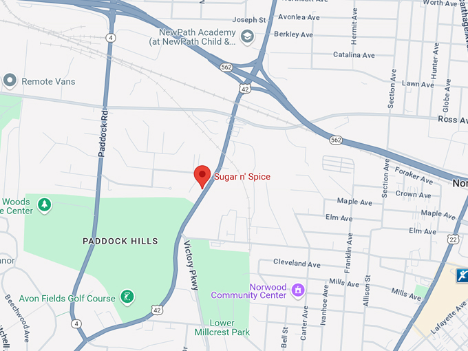 sugar n' spice restaurant 10 map