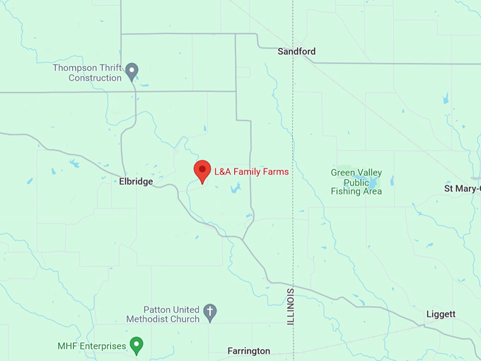 sunflower maze at l&a family farms 10 map