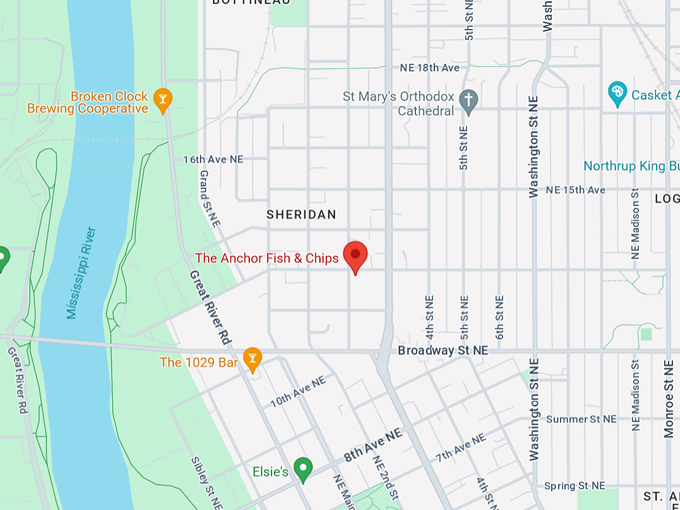the anchor fish & chips 10 map