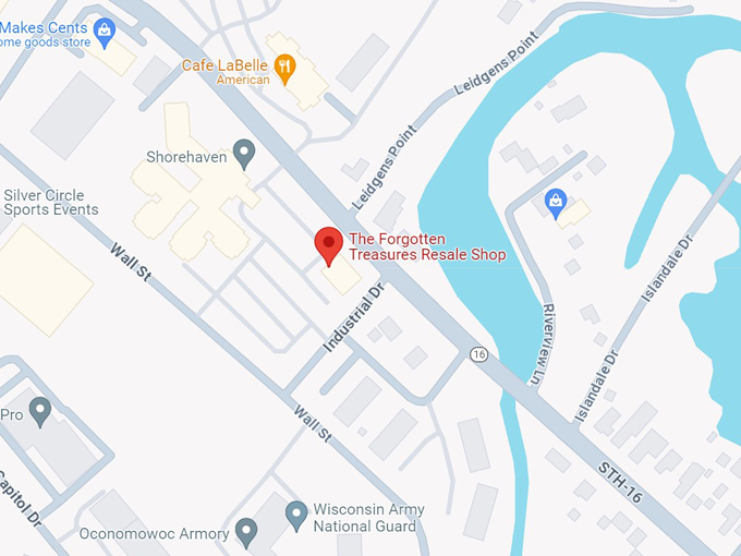 the forgotten treasures resale shop 10 map