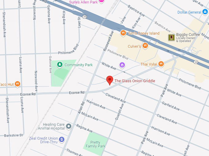 the glass onion griddle 10 map