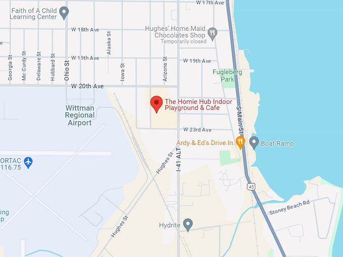 the homie hub indoor playground & cafe 10 map