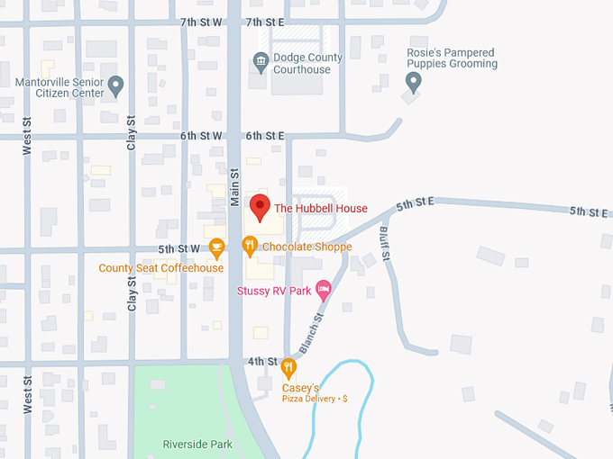The Hubbell House 10 Map