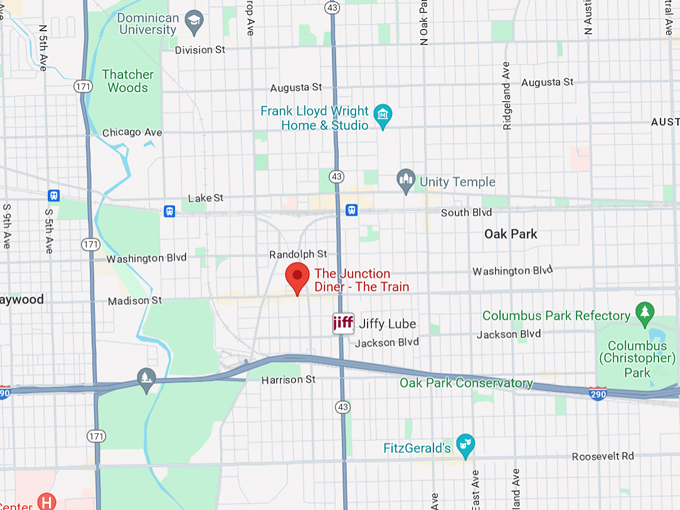 the junction diner the train restaurant 10 map