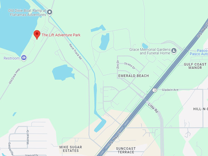 the lift adventure park 10 map