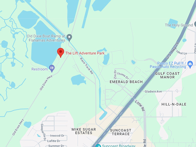 the lift adventure park 10 map