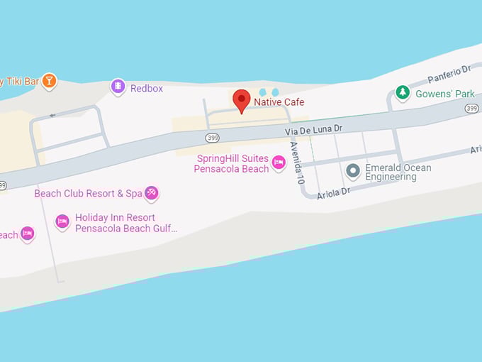 the native cafe 10 map