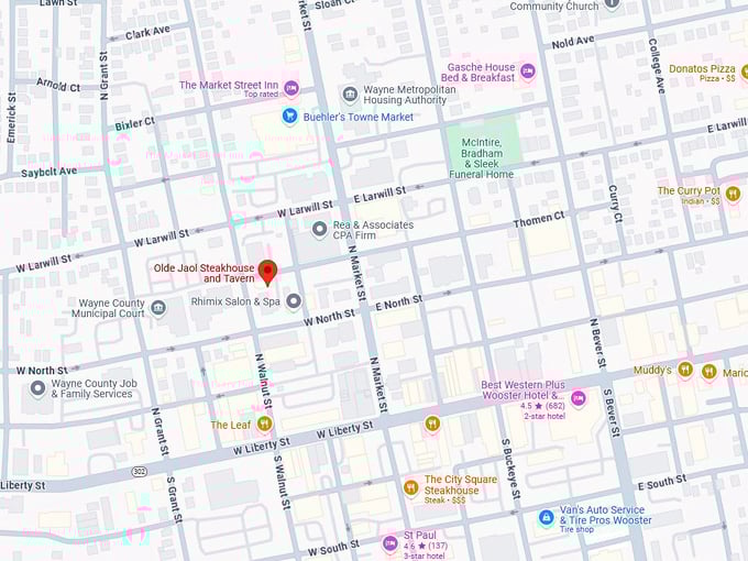the olde jaol steakhouse and tavern 10 map