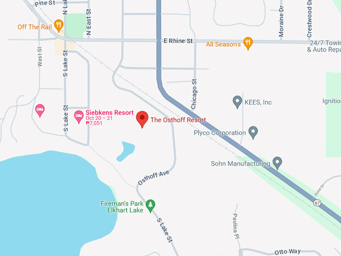 The Osthoff Resort 10 Map