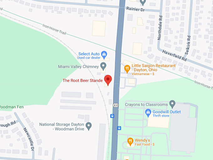 the root beer stande 10 map