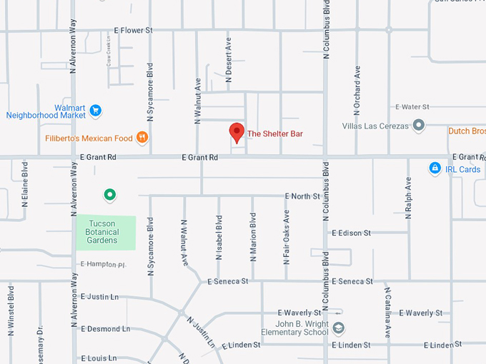 the shelter bar 10 map