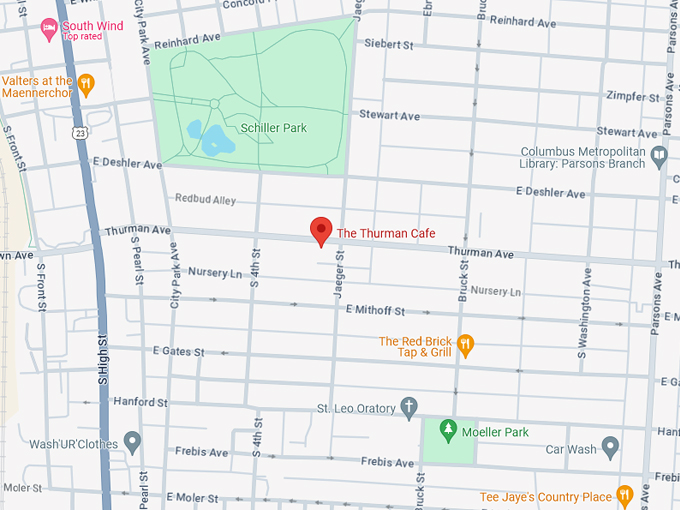 The Thurman Cafe 10 Map