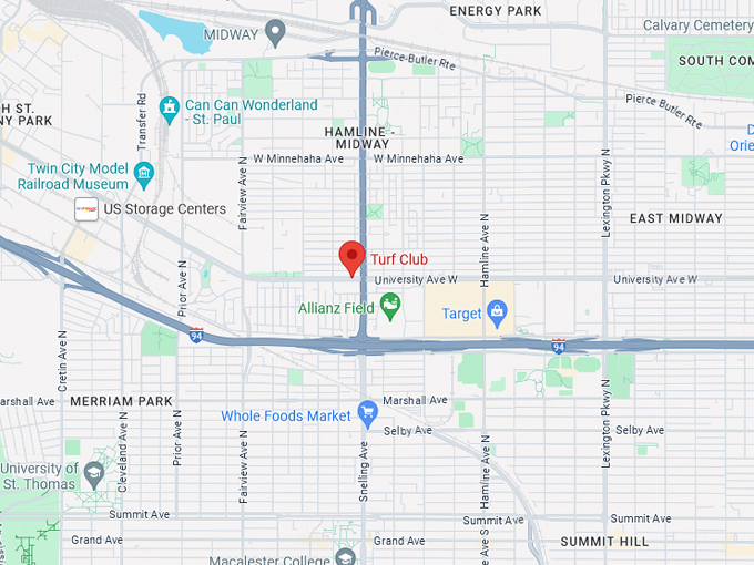 The Turf Club 10 Map