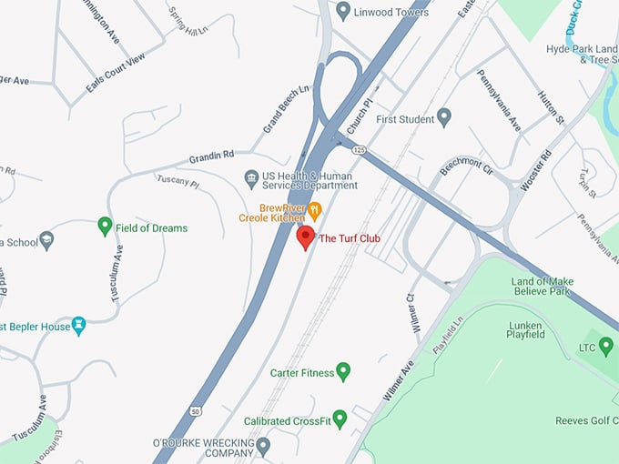 The Turf Club 10 Map