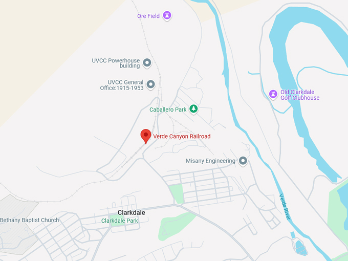 the verde canyon railroad 10 map