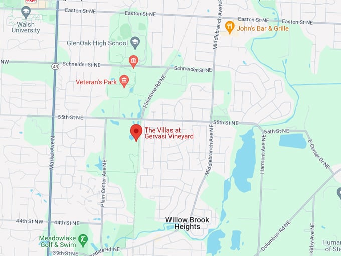 the villas at gervasi vineyard map