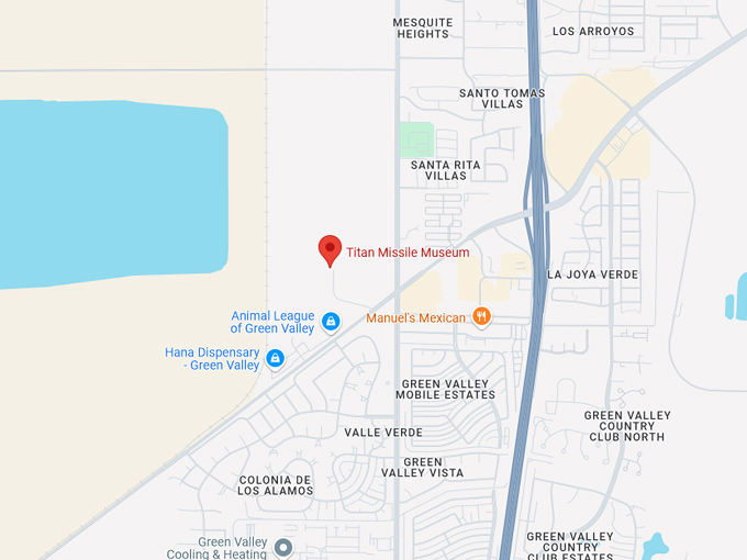 titan missile museum 10 map