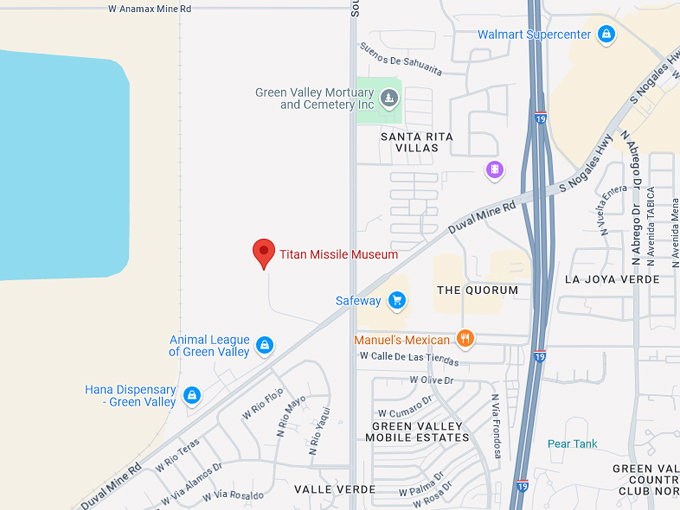 titan missile museum 10 map