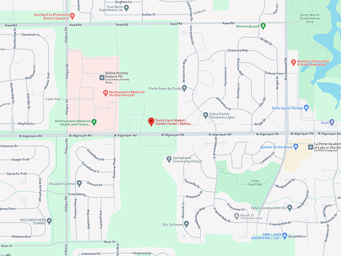 Tom's Farm Market Map