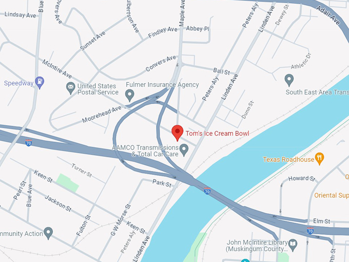 tom's ice cream bowl 10 map