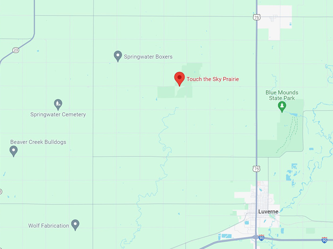 touch the sky prairie 10 map