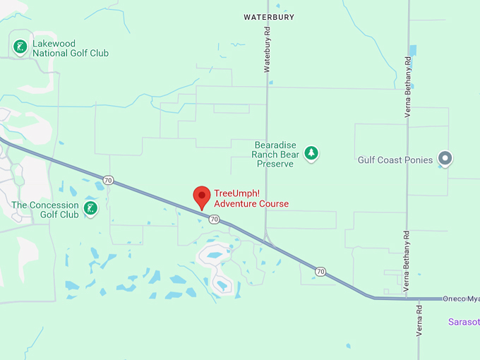treeumph! adventure course 10 map