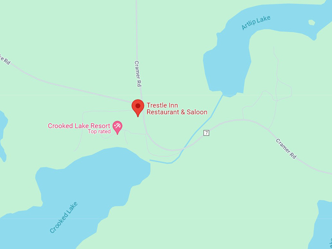 trestle inn restaurant & saloon 10 map