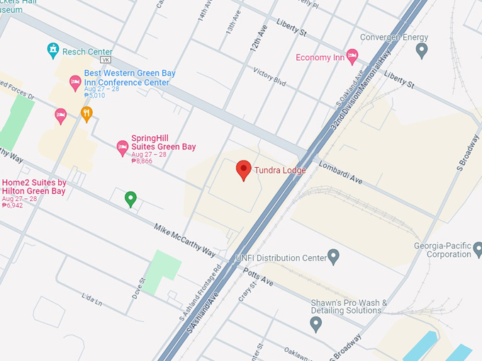 Tundra Lodge Waterpark 10 map