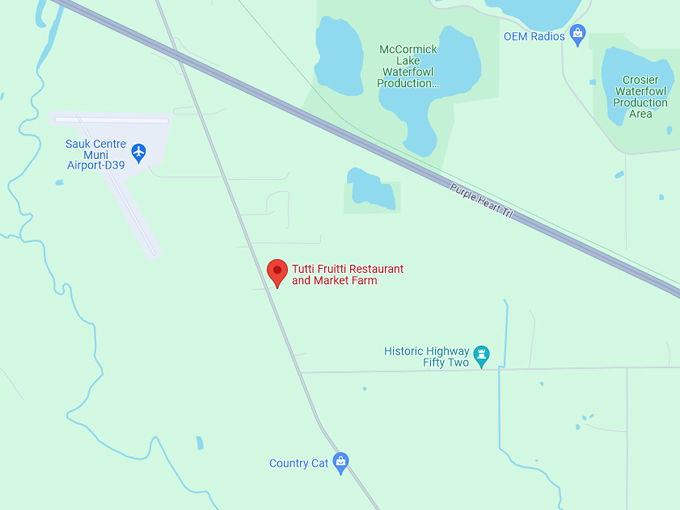 Tutti Fruitti Restaurant and Market Farm 10 Map