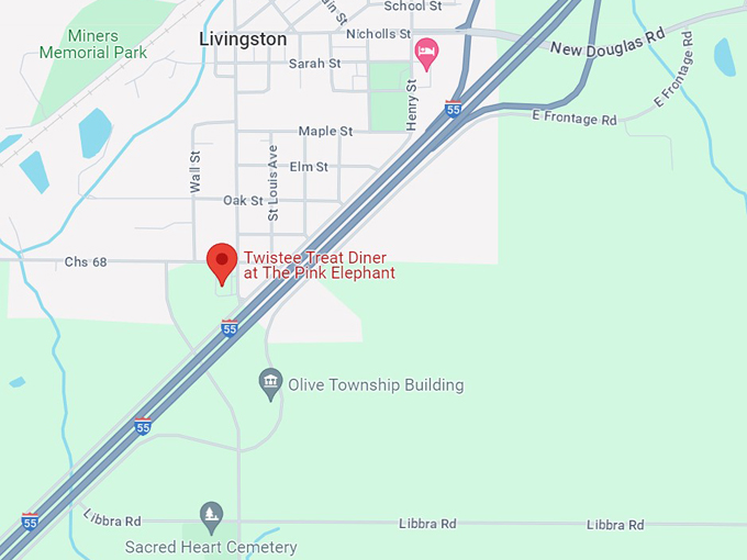 twistee treat diner 10 map