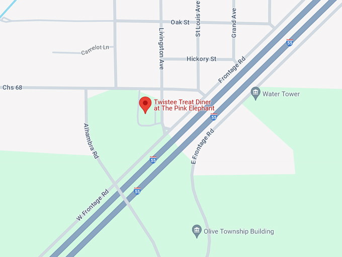 twistee treat diner at the pink elephant 10 map