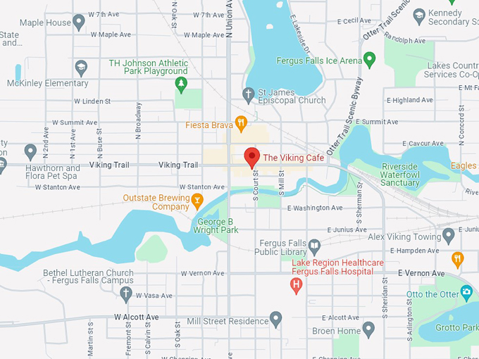Viking Cafe 10 map
