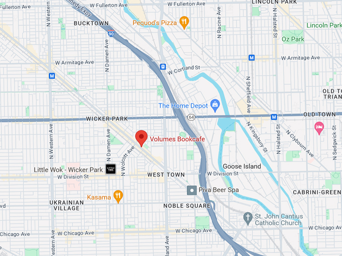 volumes bookcafe 10 map