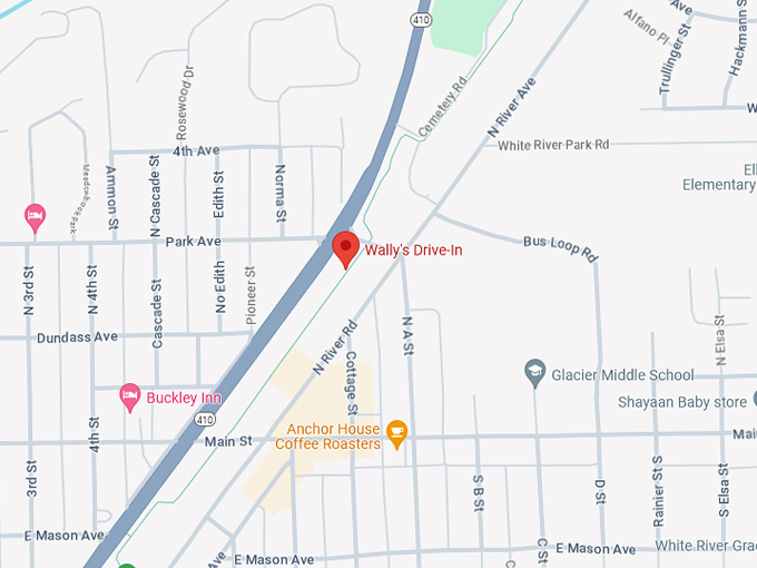 Wally's Drive-In Map