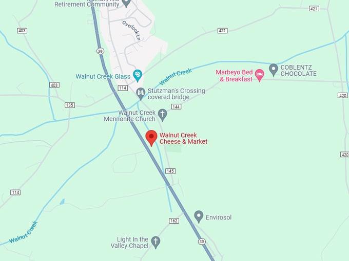 Walnut Creek Cheese & Market 10 Map