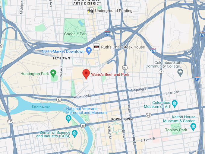 Wario's Beef & Pork 10 Map