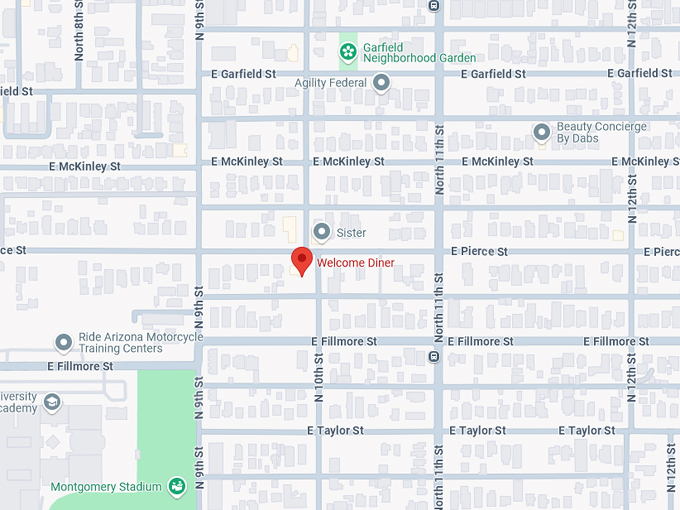 welcome diner 10 map