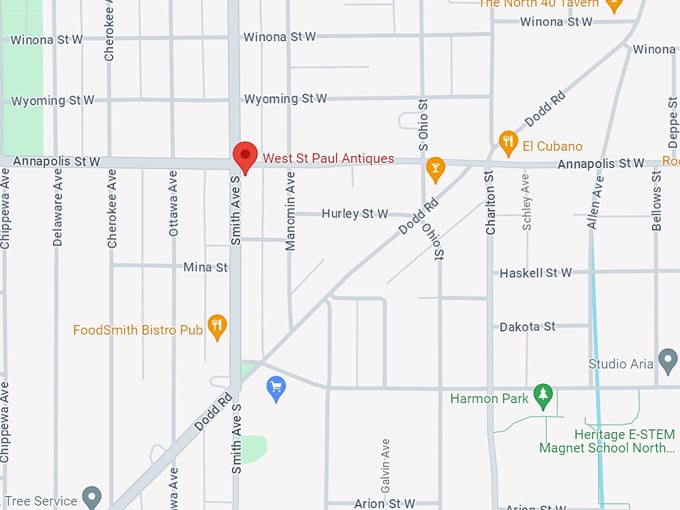 west st paul antiques 10 map