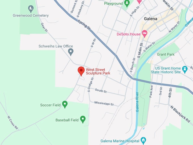 west street sculpture park 10 map