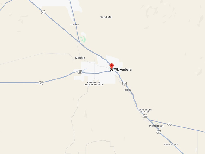 wickenburg, arizona 10 map