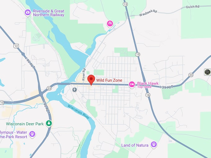 wild fun zone 10 map
