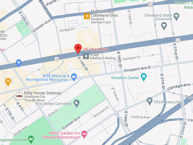 world's largest outdoor crystal chandelier 10 map