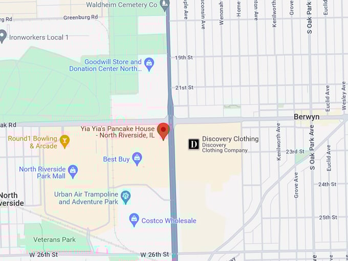 yia yia's pancake house & restaurant 10 map