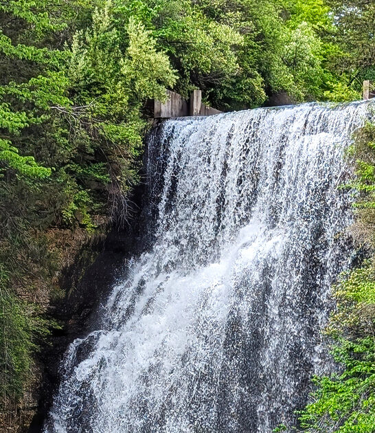 man made waterfall illinois ftr