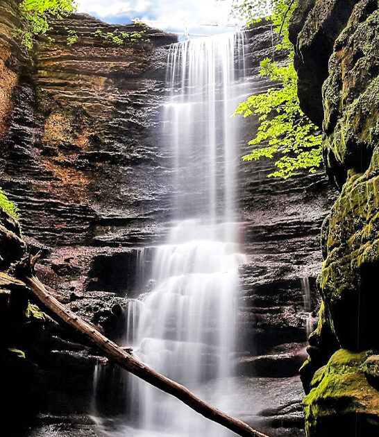 postcard worthy waterfall illinois ftr